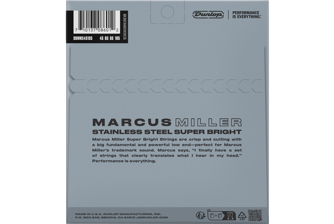 Dunlop Marcus Miller Stainless Steel 045/105